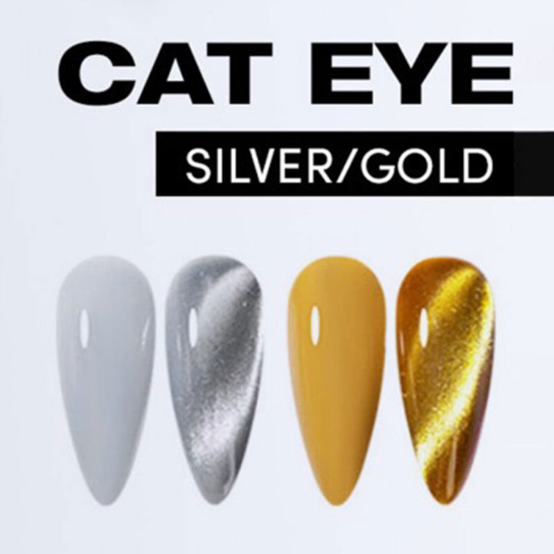 Silver/Gold Cat Eye Set - LUX GEL USA